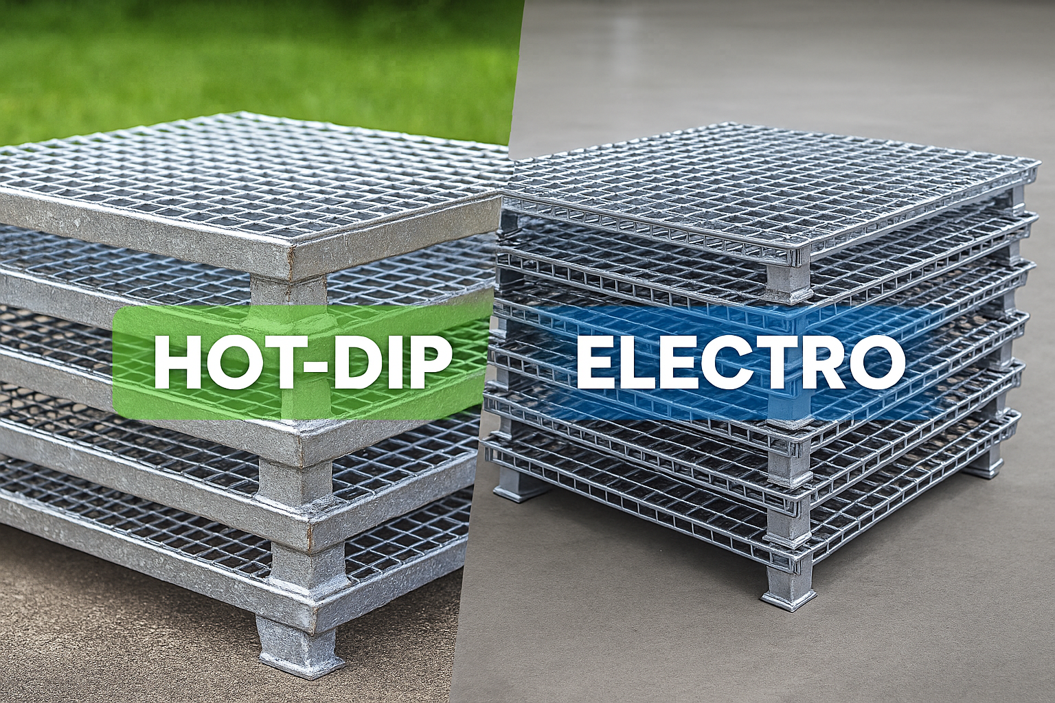 Hot-Dip vs Electro Galvanized: เลือกการชุบแบบไหนให้เหมาะกับ Pallet ของ ...